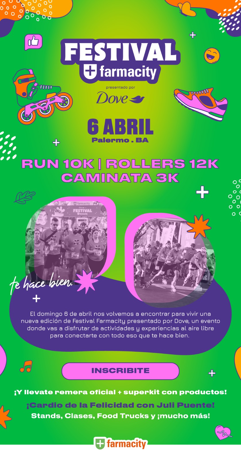 Llega la 5ta edición de Festival Farmacity, un evento de bienestar con ...